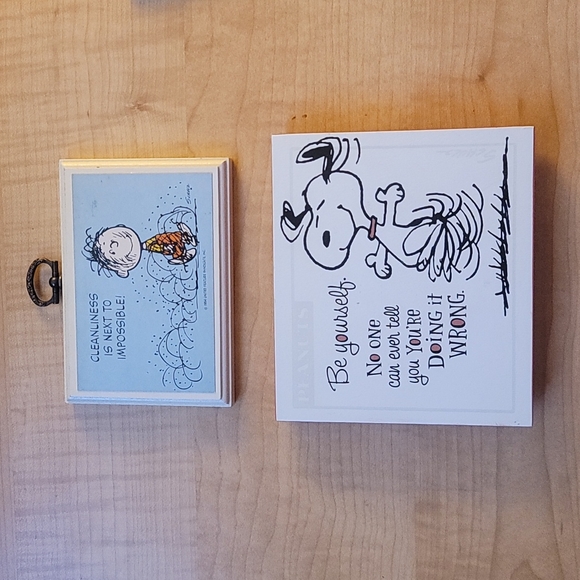 Hallmark | Accents | 2 Peanuts Plaques By Hallmark | Poshmark
